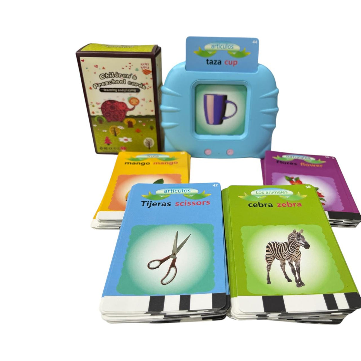 🐘 Tarjetas Educativas Bilingües (Español-Inglés) con Lector Interactiv ...